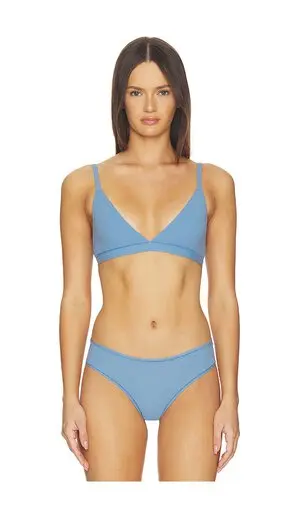 SKIMS Fits Everybody Triangle Bralette In Slate - Arctic