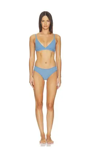 SKIMS Fits Everybody Triangle Bralette In Slate - Arctic