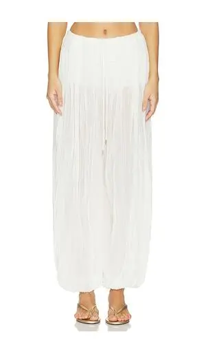 Simkhai Afton Crinkle Jersey Balloon Pant - Ivory