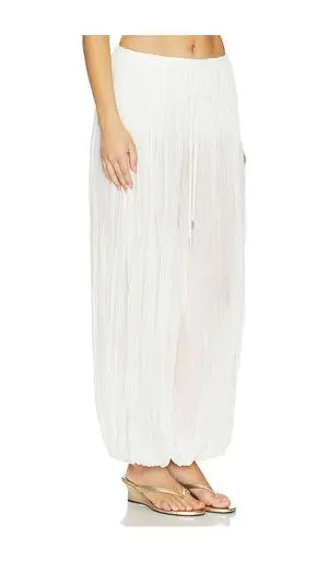 Simkhai Afton Crinkle Jersey Balloon Pant - Ivory