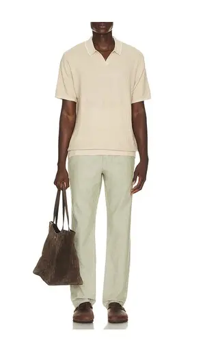 Marine Layer Saturday Hemp Chino Pants In Green