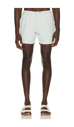 VINTAGE SUMMER Stripe Knit Shortie Volley - Sage
