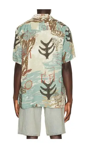 Oas Montara Rocco Shirt In Slate,beige
