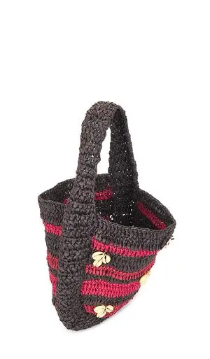 Free People Belize Raffia Shell Clutch