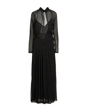 SEMICOUTURE Maxi Dress In Acetate And Silk