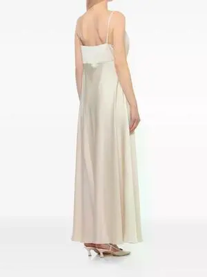 D.exterior Cowl-neck Maxi Dress In Satin