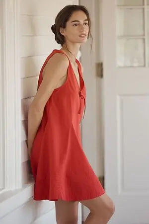 DAMSON MADDER Raven Mini Dress - Red