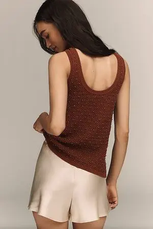 Sanctuary Embellished Sweater Tank Top