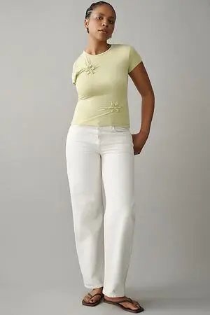 DAMSON MADDER Arlo Jersey Tee With Embellished Detailing