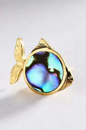 ALEMAIS Calypso Paua Fish Post Earrings