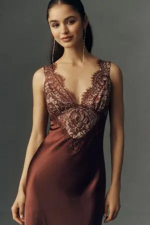Bardot Torie Lace Slip Maxi Dress