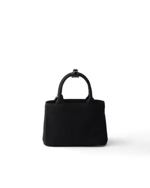 Prada Jardinière Cotton Canvas Mini-bag - Black