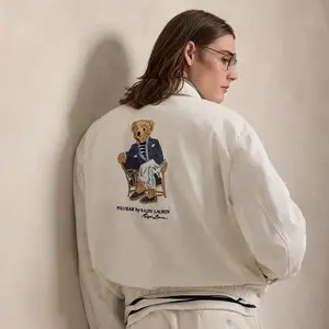 Ralph Lauren Polo Bear Twill Jacket - Paper White
