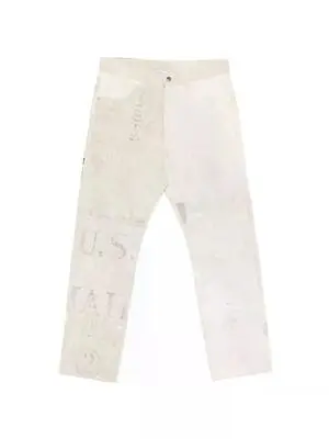 WARREN LOTAS Graphic Print Jeans