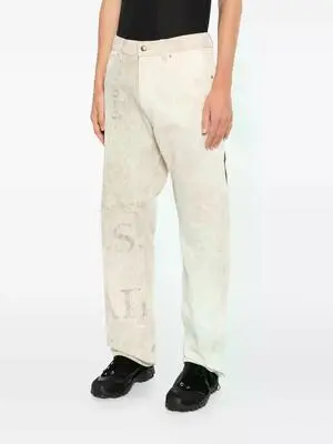 WARREN LOTAS Graphic Print Jeans
