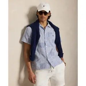 Ralph Lauren Classic Fit Patchwork Seersucker Shirt