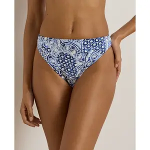 Ralph Lauren Geometric Print High-leg Bikini Bottom