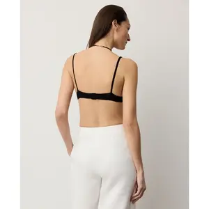 Ralph Lauren Twist Crochet Silk Bra Top