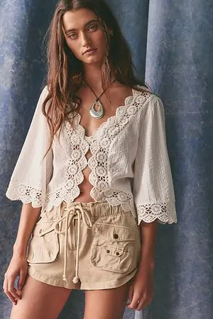 Free People Posie Crochet Top