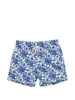 ARRELS BARCELONA Floral Print Swim Shorts - Blue