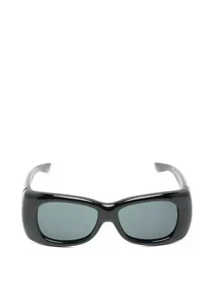 Saint Laurent Sl 901 Howl Rectangle-frame Sunglasses - Black
