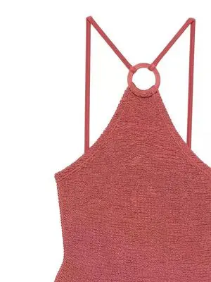Hunza G Jasmine Crinkle-effect Swimsuit