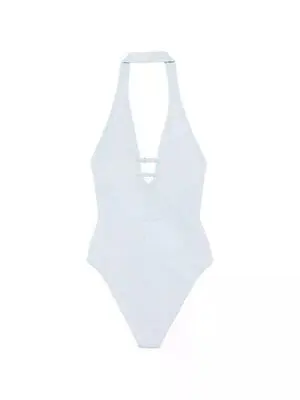 Hunza G Adriana Halterneck Swimsuit - Blue