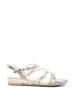 TAMARIS Crystal Embellished Metallic Effect Sandals - Gold