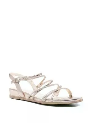 TAMARIS Crystal Embellished Metallic Effect Sandals