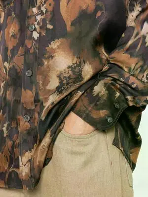 THE SHIRT Floral-print Long-sleeve Shirt