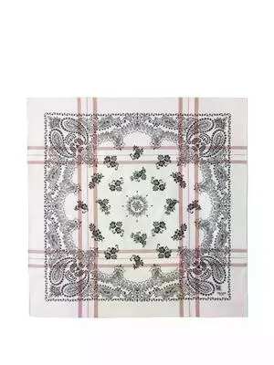 Prada Printed Cotton Scarf 65 - Neutrals