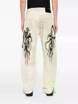WARREN LOTAS Graphic Print Jeans