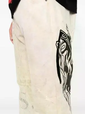 WARREN LOTAS Graphic Print Jeans