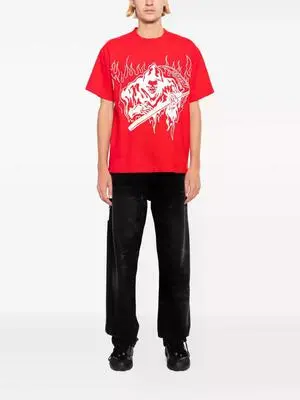 WARREN LOTAS Graphic Print Jeans