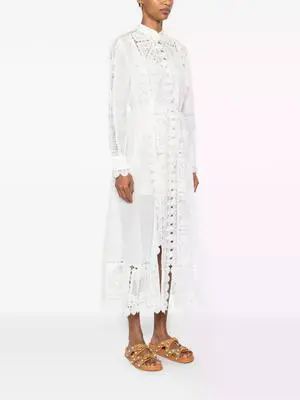 Zimmermann Aster Embroidered Midi Dress