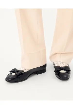 Valentino Garavani Kidskin Ballerinas With Bow Detailing