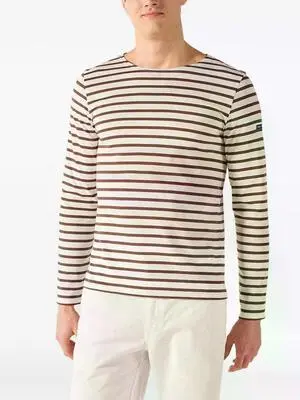 Saint James Minquiers Striped Long-sleeve T-shirt - Neutrals