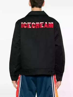 ICECREAM Logo Embroidered Zip-up Jacket