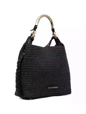 LOLA CASADEMUNT Raffia-effect Tote Bag