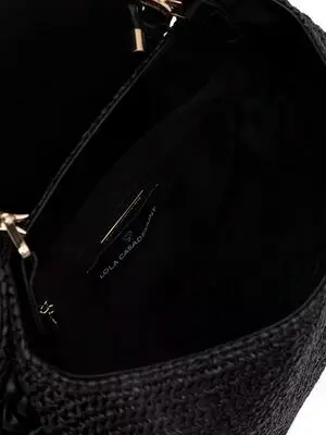 LOLA CASADEMUNT Raffia-effect Tote Bag