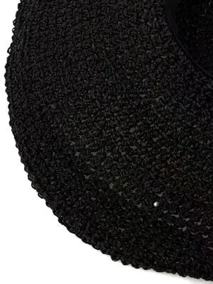 LOLA CASADEMUNT Wide-brim Hat With Logo Plaque