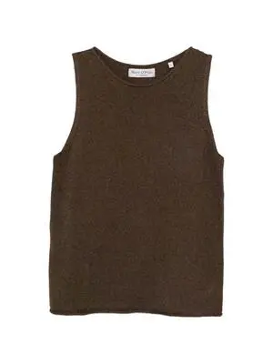 Marc O'polo Sleeveless Fine-knit Vest - Brown