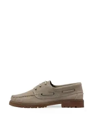 LES DEUX Suede Boat Shoes