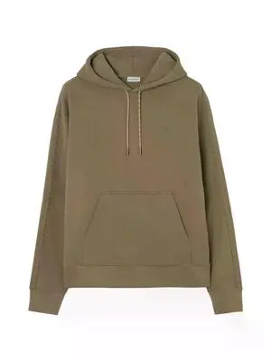 Burberry Check Piping Cotton Hoodie - Brown