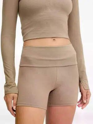CASALL Sublime Fold-over Shorts - Brown