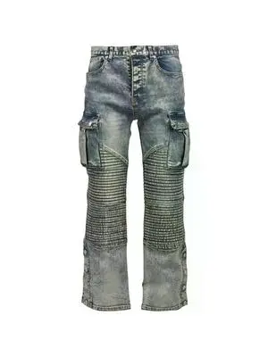 BREATH Panelled Cargo Jeans