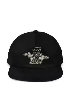 BREATH Logo-embroidered Snapback Cap - Black