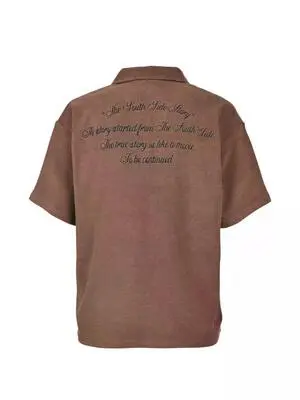 BREATH Logo-embroidered Polo Shirt - Brown