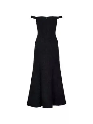 SELF-PORTRAIT Off-the-shoulder Flared Maxi Dress