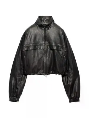 Prada Nappa Leather Zip-up Jacket